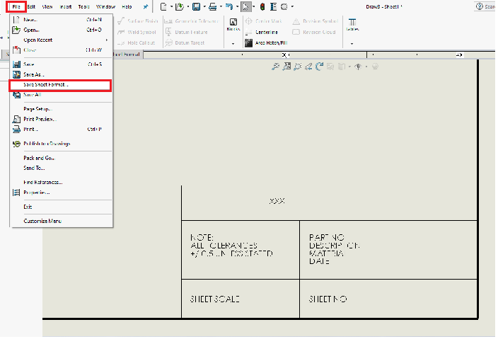 CREATE CUSTOM DRAWING TEMPLATE IN SOLIDWORKS. - P CAD CAM Customization ...