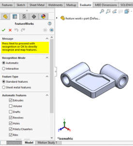 SOLIDWORKS FEATURE WORKS - P CAD CAM Customization private limited
